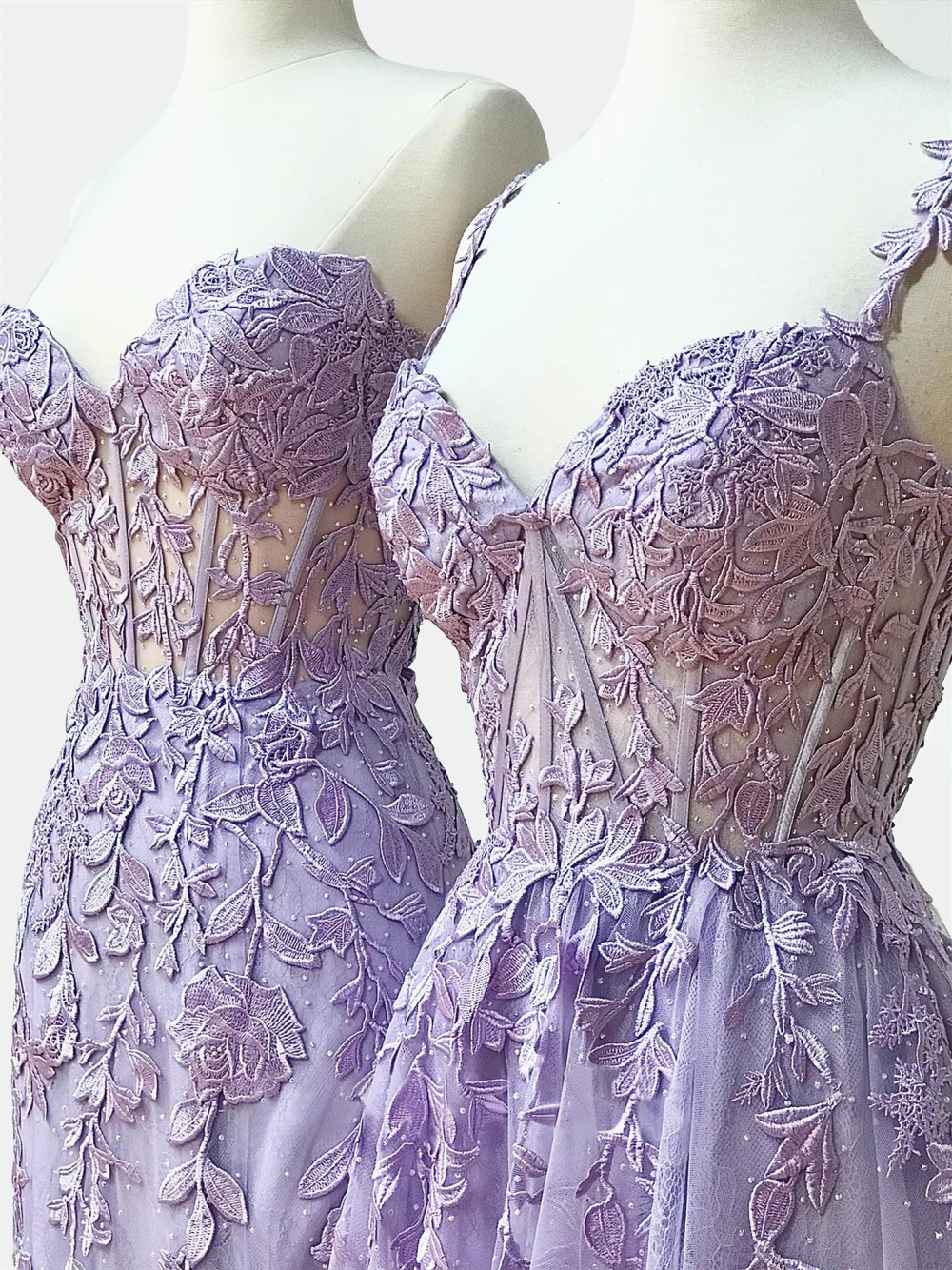Be the first to review “Purple Long Gown Ball Gown Lace Sweetheart ...