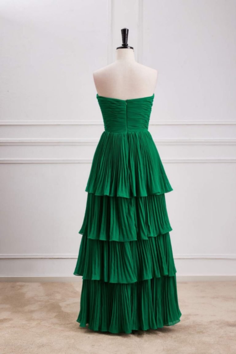 Be the first to review “Strapless Ruffled Multi-layered Long Ball Gown ...
